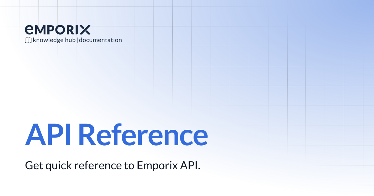 API Reference | API References | Documentation Portal