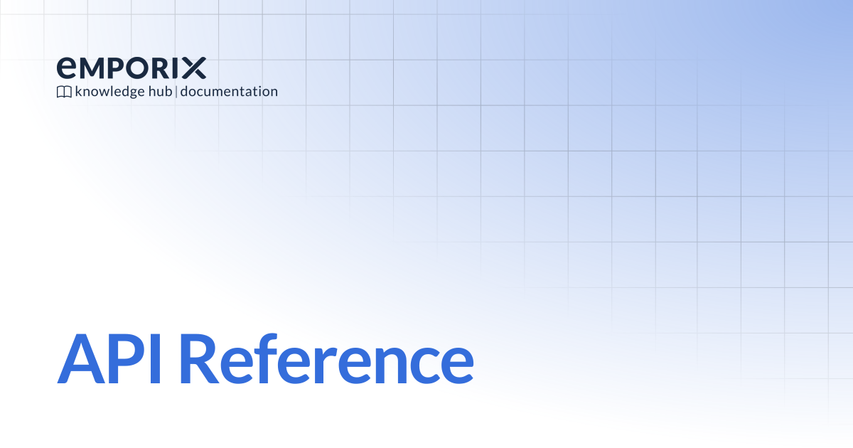 API Reference | API Documentation | Documentation Portal
