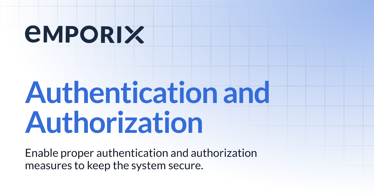 Authentication and Authorization | Documentation Portal
